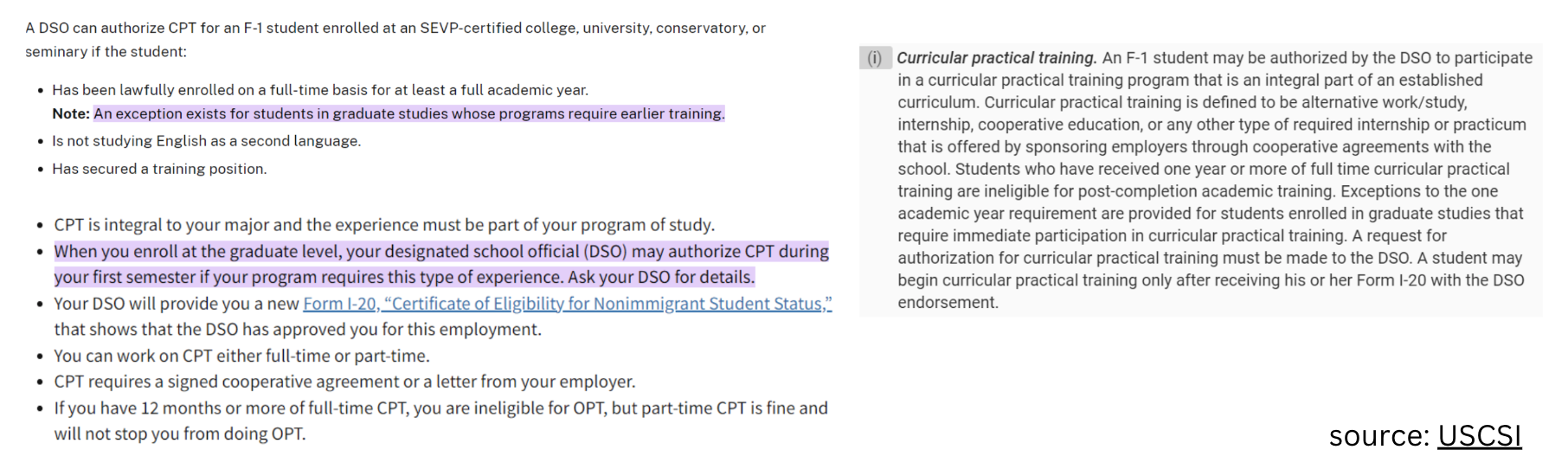 Day 1 CPT - From the View of USCIS