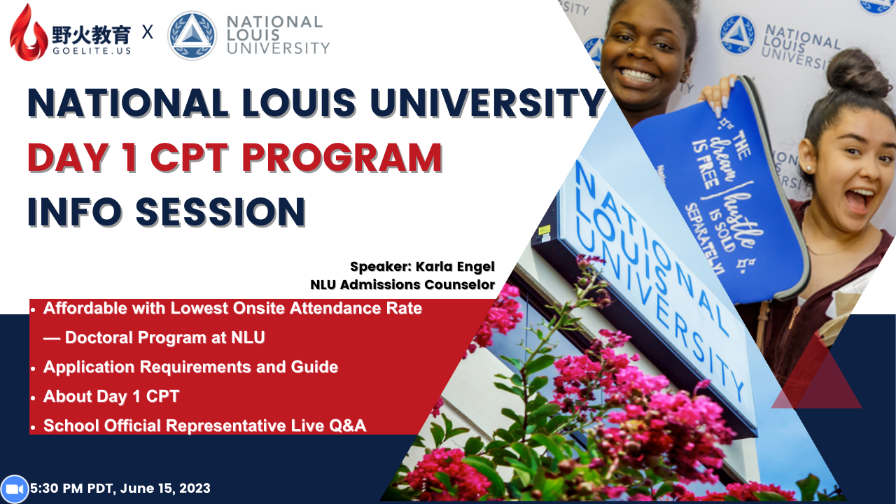 National Louis University Info Session | CPTDog